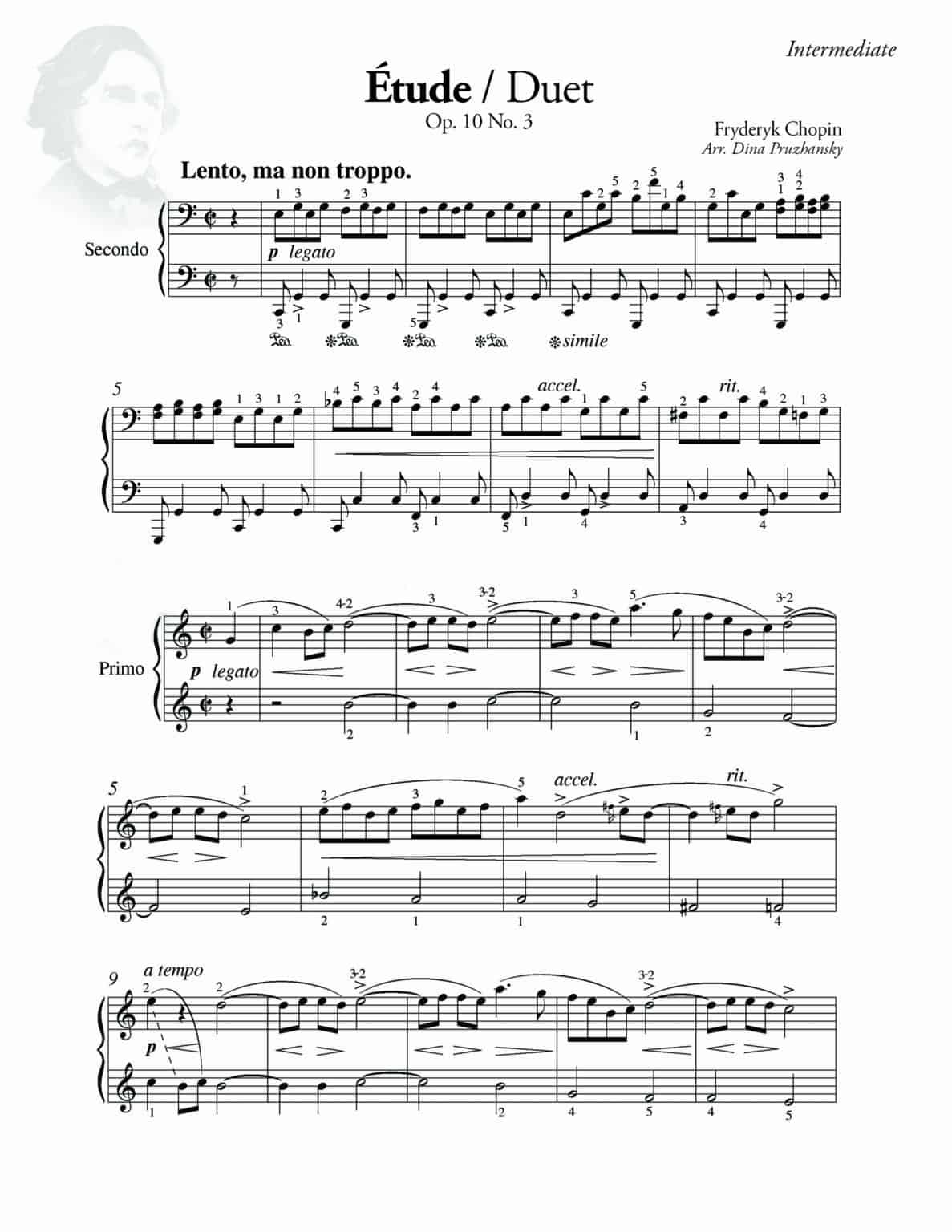 Etude in E Major, Op. 10, No. 3, 1832 – The Chopin Project